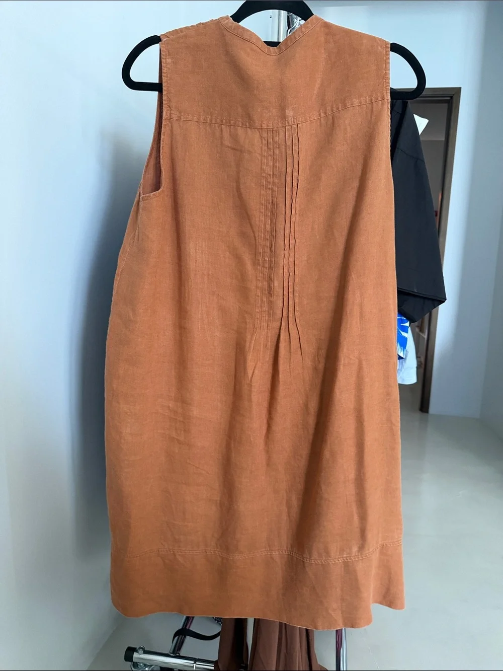 Quince | Dresses | Quince Brown Pintuck Mini Dress | Poshmark